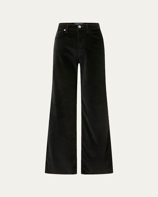 Veronica Beard Taylor High-rise Wide-leg Pants - Oxford