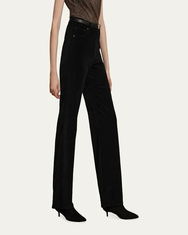 Veronica Beard Taylor High-rise Wide-leg Pants - Oxford
