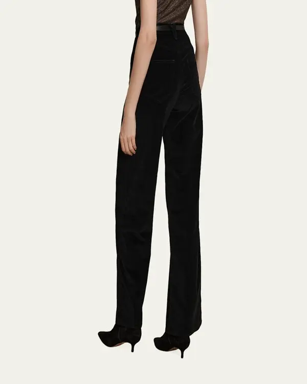 Veronica Beard Taylor High-rise Wide-leg Pants - Oxford