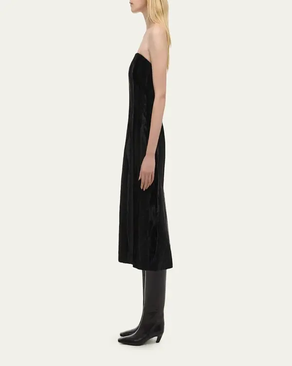 Helmut Lang Sleeveless Faux Pony Midi Dress