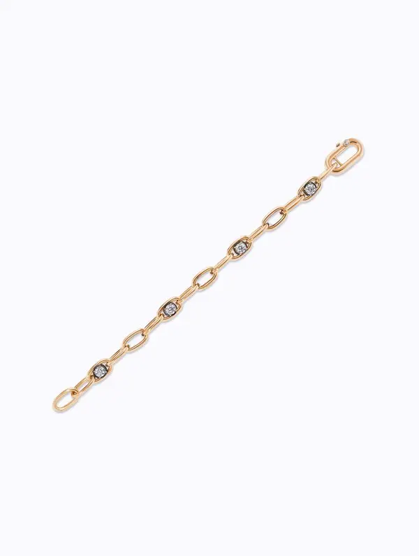 BRIONY RAYMOND Shadow Link Diamond Bracelet