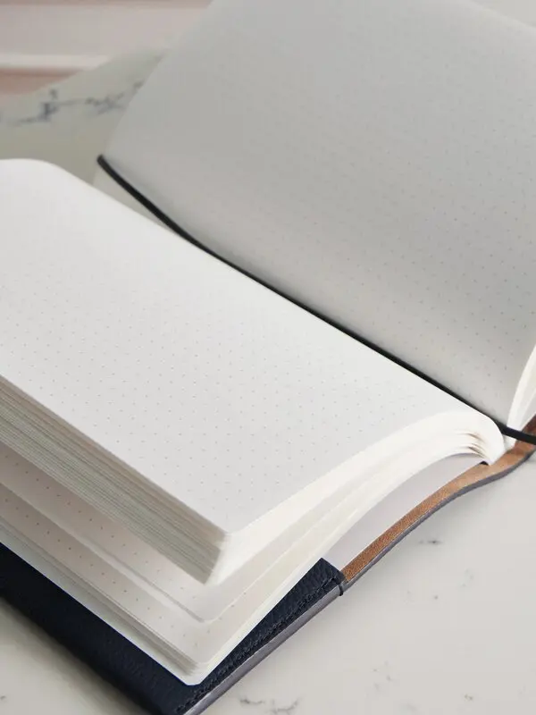 Loewe Logo-embossed Leather Notebook