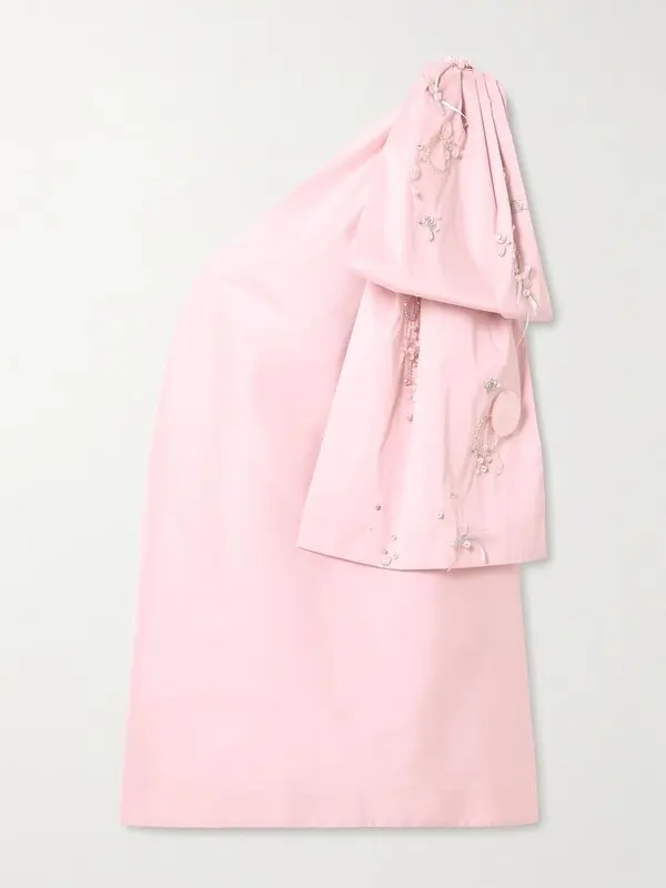Bernadette Winnie One-shoulder Embellished Mini Dress - Pink