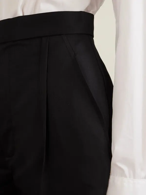 VIVIENNE WESTWOOD Pleated Wide-leg Wool-twill Trousers