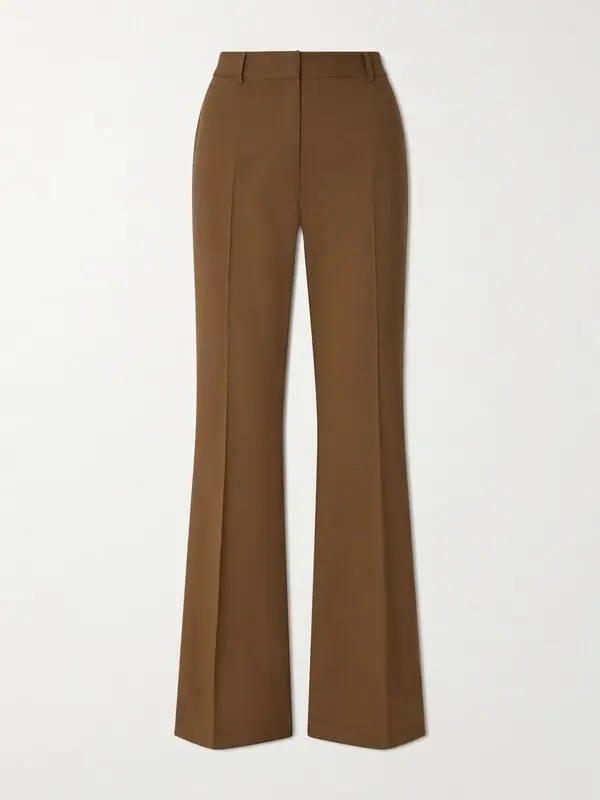 Etro Wool-blend Flared Pants - Brown