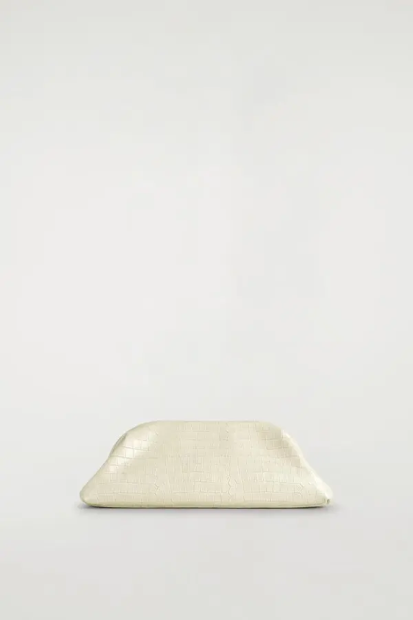 Cos Ingot Leather Clutch