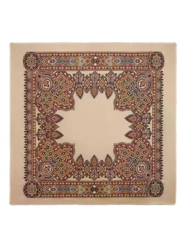 Etro Floral-jacquard Scarf - Neutrals