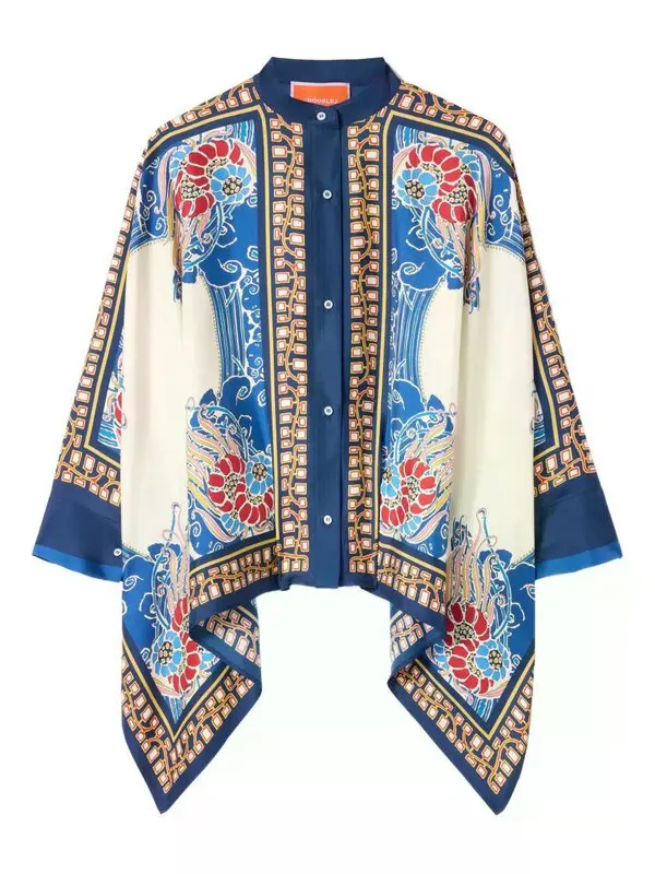 La DoubleJ Floral Print Shirt - Neutrals