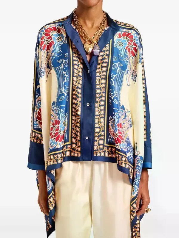 La DoubleJ Floral Print Shirt - Neutrals