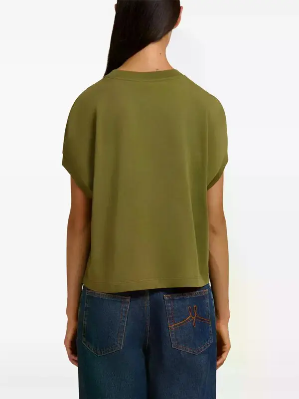 Marni Cuffed Logo-print T-shirt