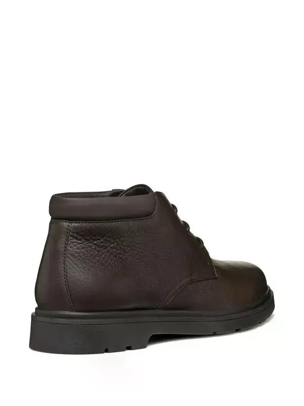 Geox Leather Lace-up Ankle Boots - Brown