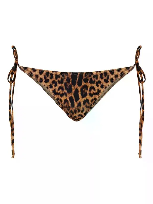 Melissa Odabash Animal-print Tie Bikini Bottom - Brown