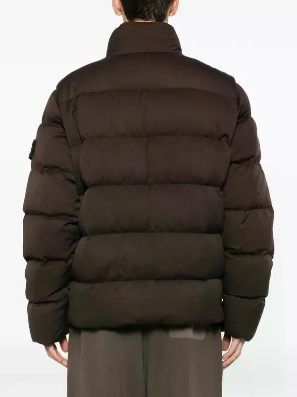 Stone Island Down Jacket - Brown