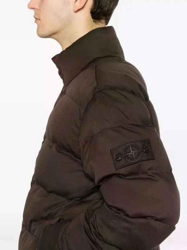 Stone Island Down Jacket - Brown