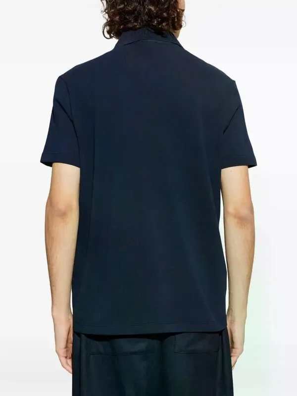 Versace Medusa Head-appliqué Polo Shirt - Blue