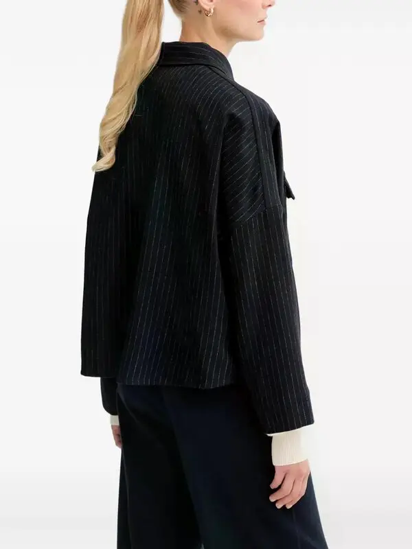 SESSUN Pinstripe Shirt Jacket