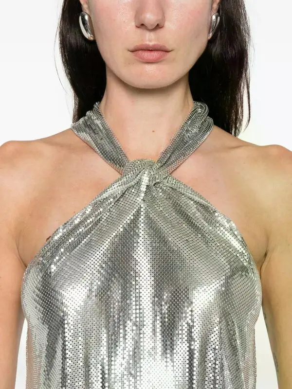 Rabanne Halterneck Chainmail Blouse