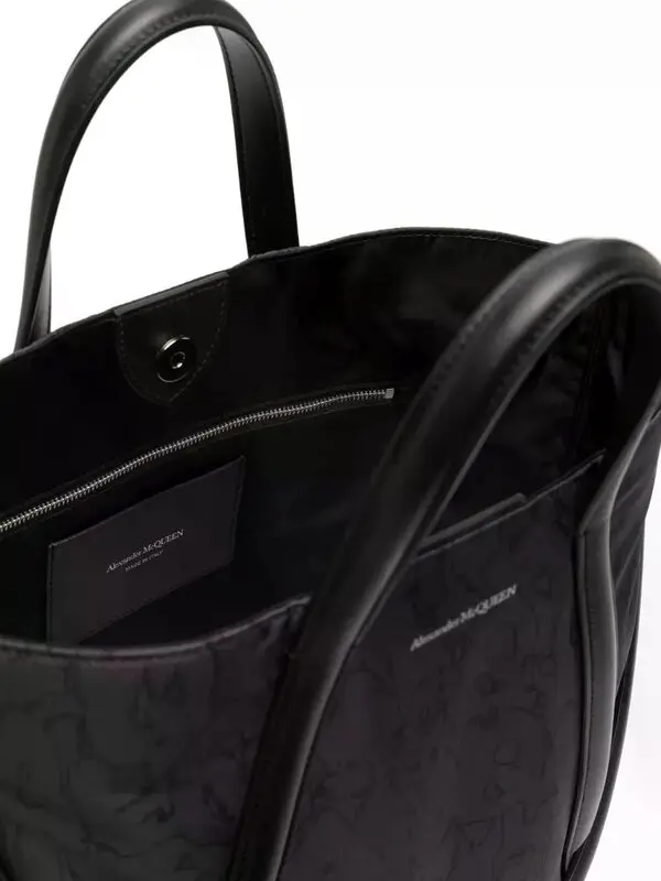 Alexander McQueen Harness Graffiti-print Tote Bag