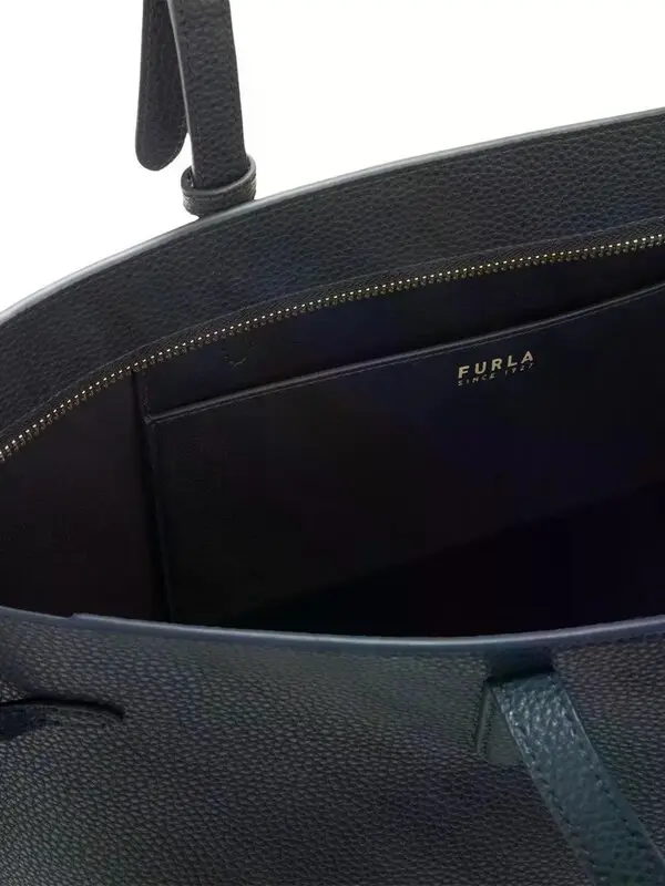 Furla Large Leather Ava Tote Bag - Blue