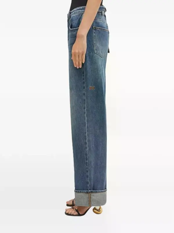 Ksubi Playback Cuffed Wide-leg Jeans
