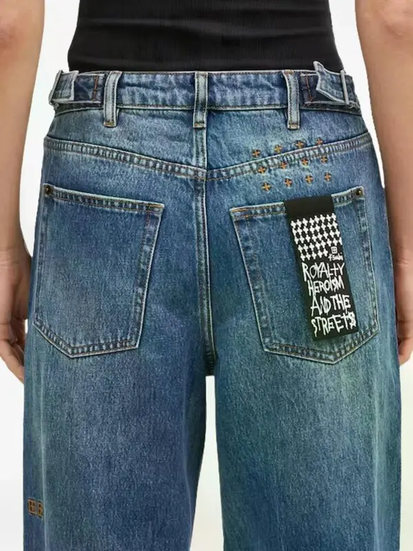 Ksubi Playback Cuffed Wide-leg Jeans