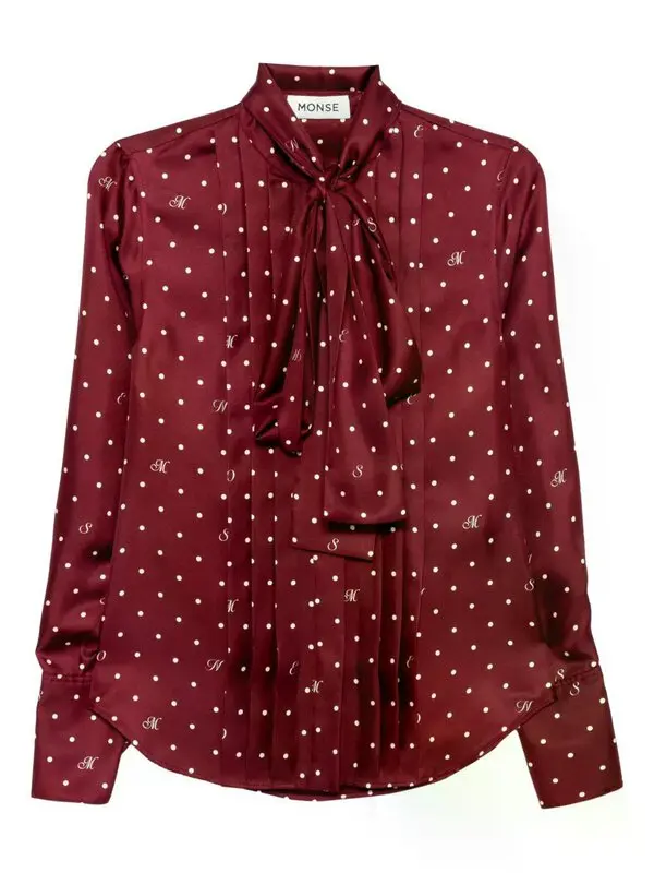 Monse Tie-neck Cowl-back Shirt