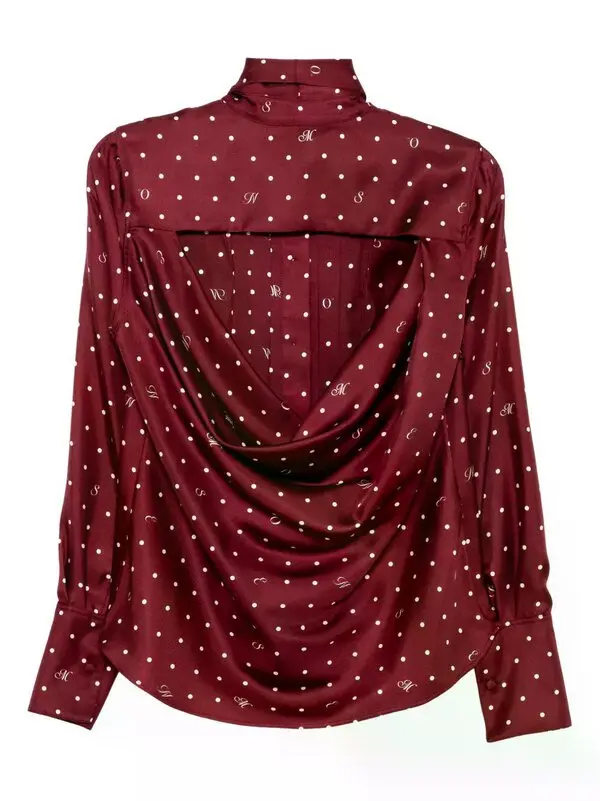 Monse Tie-neck Cowl-back Shirt