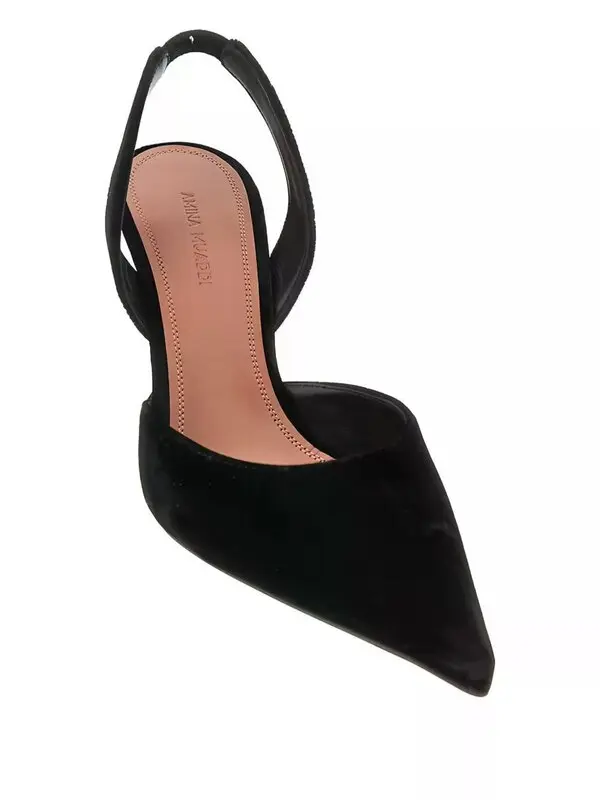 Amina Muaddi 95mm Holli Slingback Pumps
