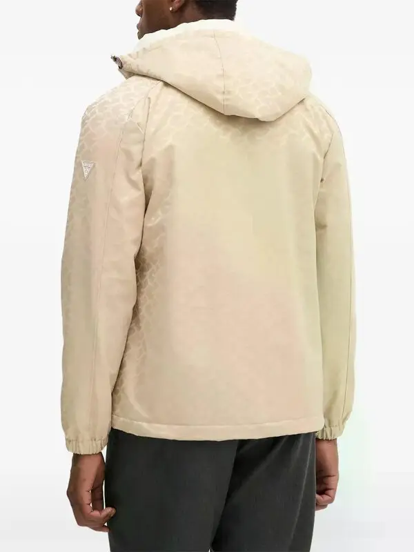 Guess Patterned Hooded Jacket