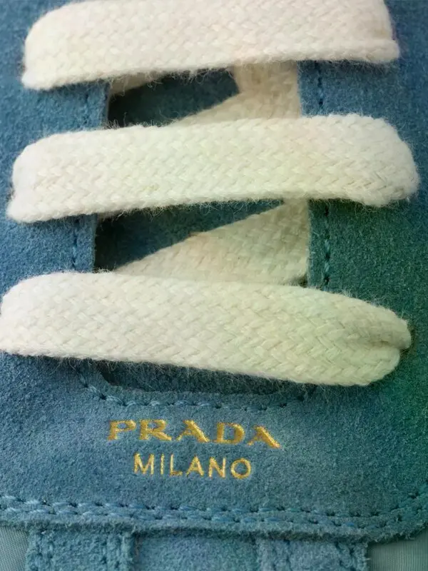 Prada Montecarlo Re-edition Logo Sneakers - Blue