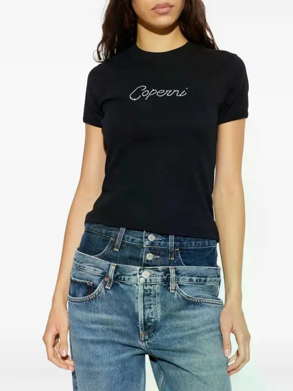 Coperni Logo-embellished T-shirt - Black