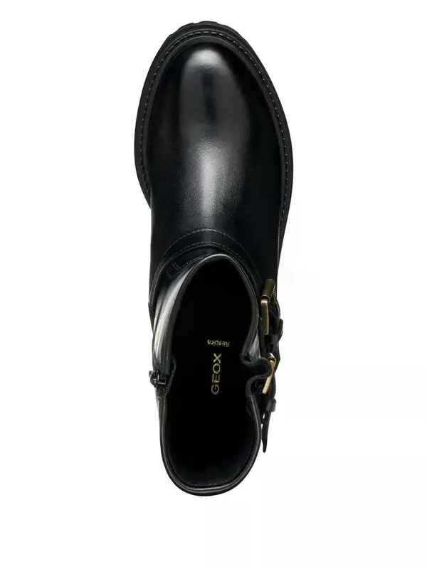 Geox 45mm Iridea Buckled Biker Boots