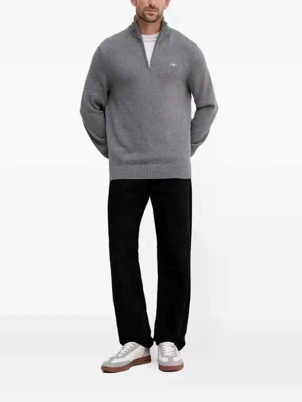 Gant Cotton Piqué Half-zip Sweater