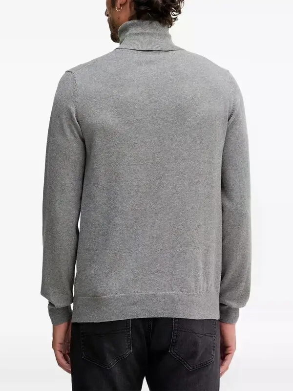 Geox Roll-neck Sweater With Logo Plaque