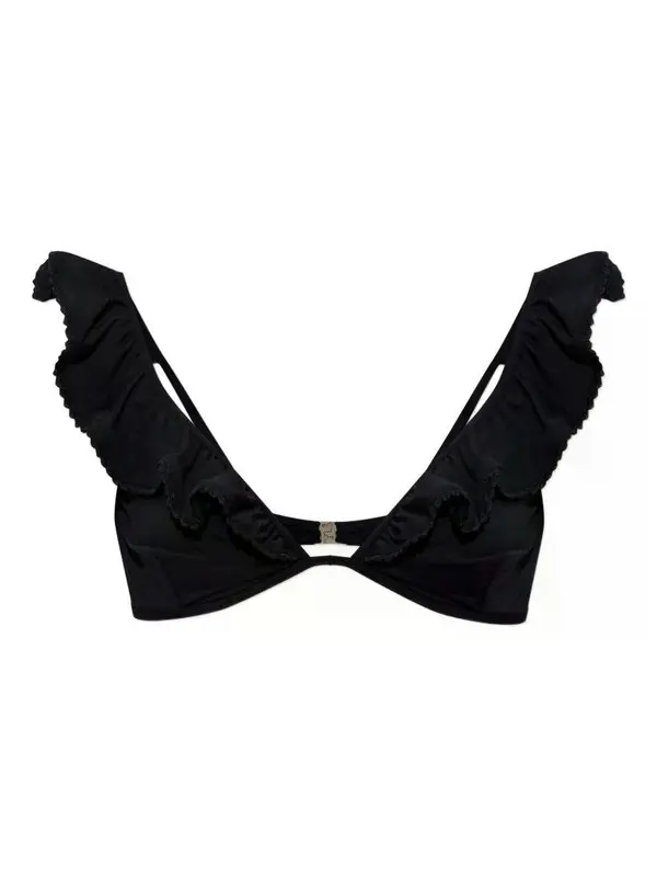 Melissa Odabash Ruffled Bikini Top - Black