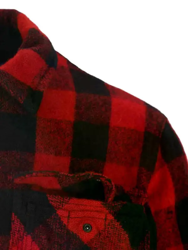 Junya Watanabe Checked-pattern Zip-up Shirt Jacket