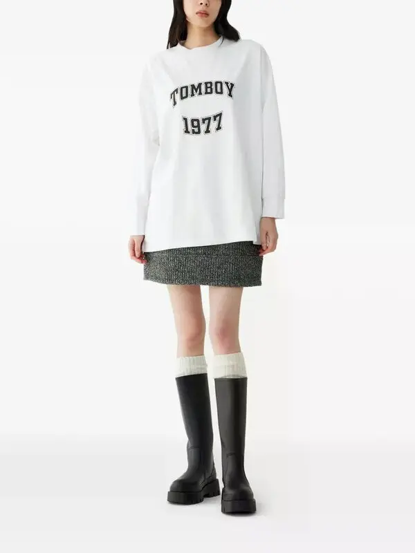 STUDIO TOMBOY Knitted Mini Skirt - Grey