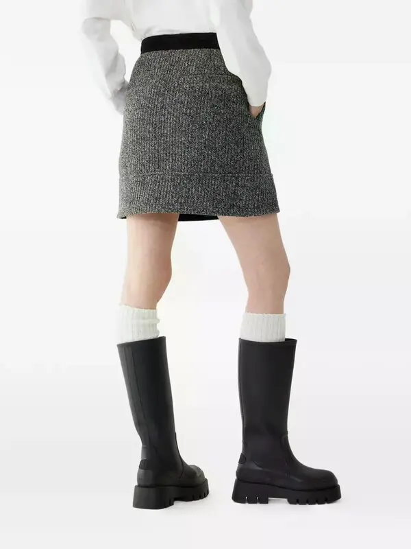STUDIO TOMBOY Knitted Mini Skirt - Grey