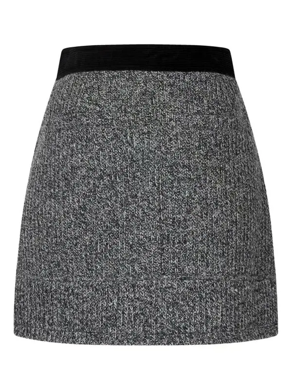 STUDIO TOMBOY Knitted Mini Skirt - Grey