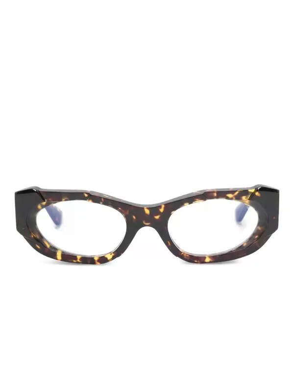KUBORAUM Geometric Frame Eyeglasses - Brown