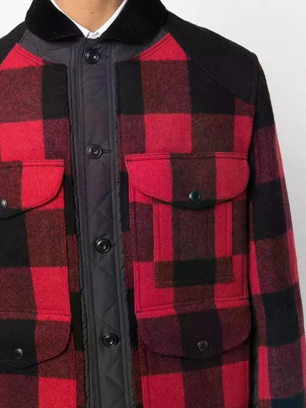Junya Watanabe Checked Press-stud Shirt Jacket