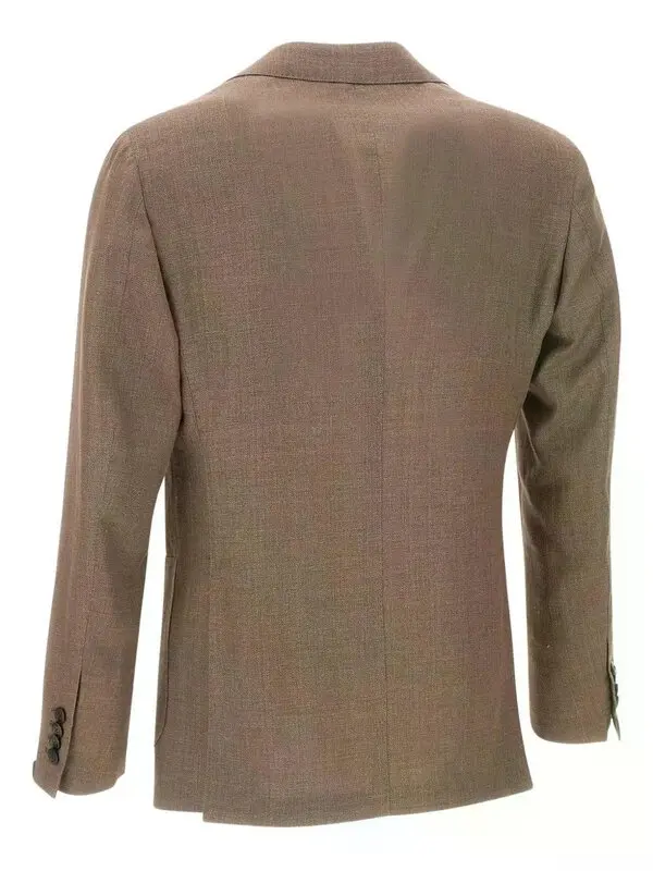 BARBA NAPOLI Peaked-lapels Buttoned Blazer