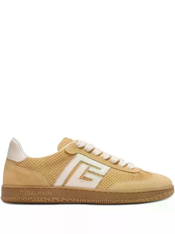 Balmain Swan Perforated Detail Sneakers