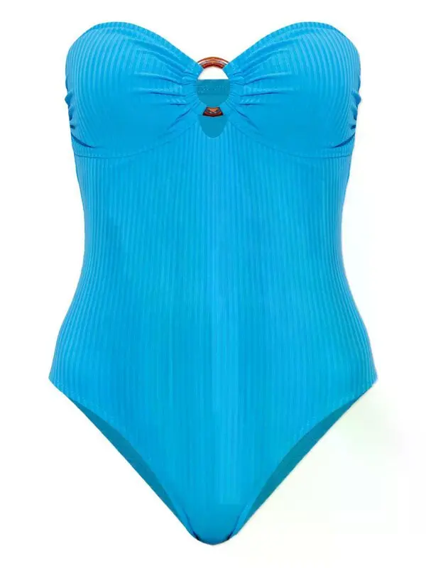 Melissa Odabash Ring-detail Swimsuit - Blue