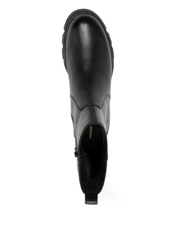 Geox Leather Lug Sole Boots