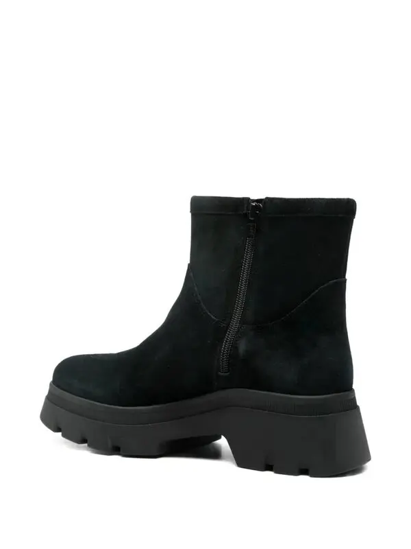 Geox 50mm Suede Ankle Boots - Black