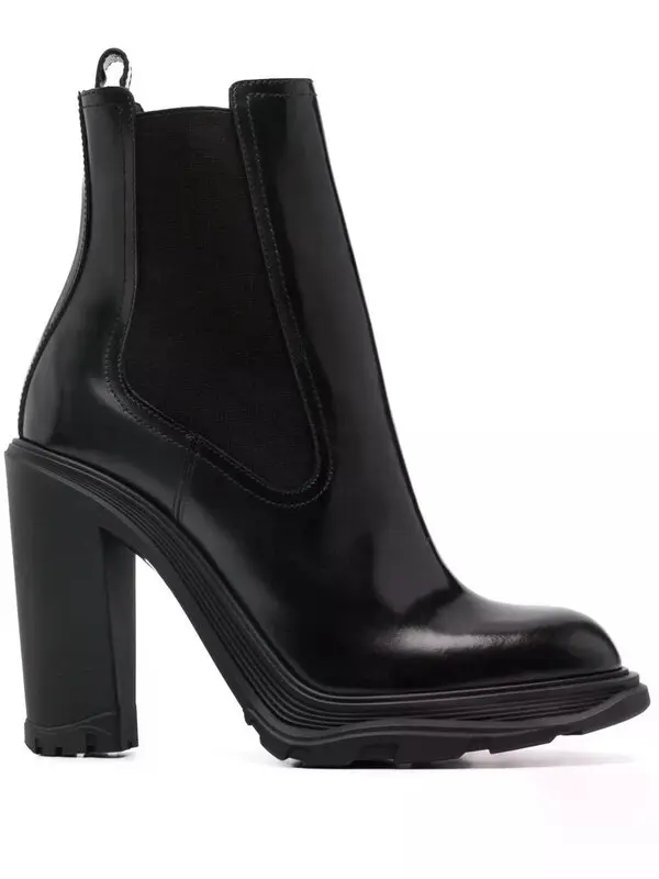 Alexander McQueen Leather Chelsea Boots