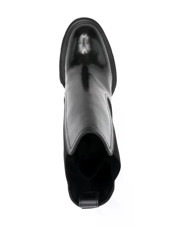 Alexander McQueen Leather Chelsea Boots