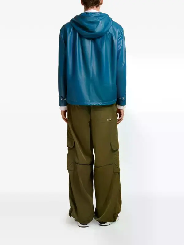 Marni Hooded Leather Jacket