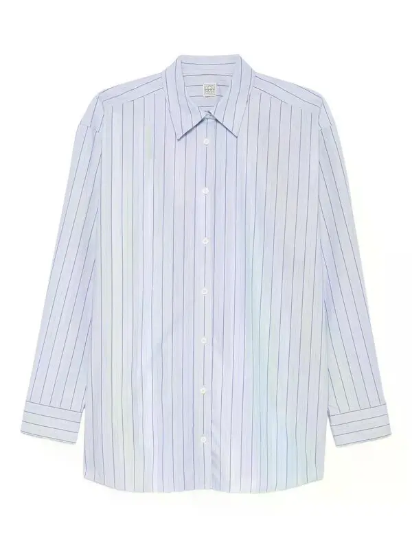 TOTEME Striped Button-down Shirt - Blue